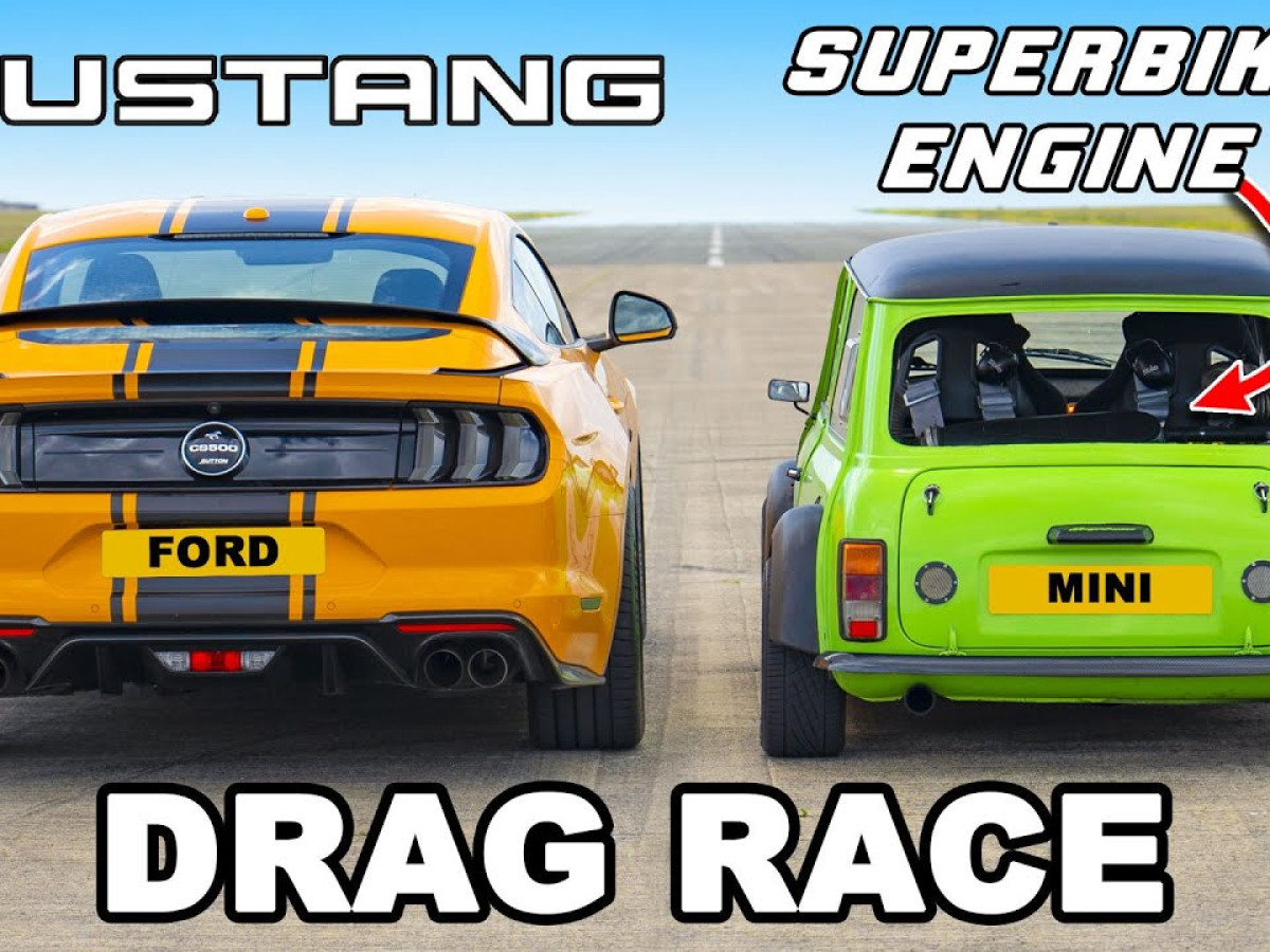 Ford Mustang V8 v Hayabusa-powered Mini: DRAG RACE - Mini Owners Club